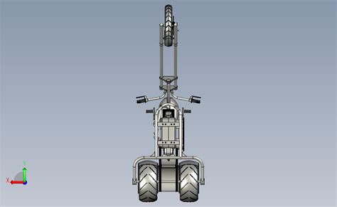 三轮摩托车复古侉子摩旅偏三轮越野摩托车step模型图纸下载 懒石网