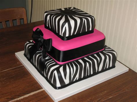 Square Zebra Cake — Square Wedding Cakes Zebra Cake Cake Pink Zebra Cakes