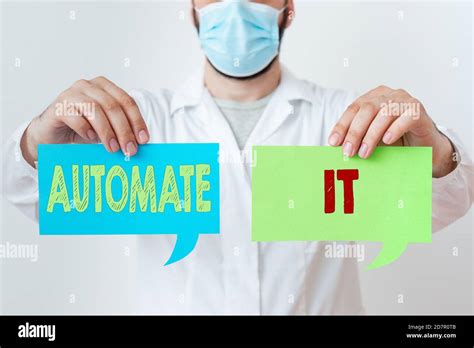 Word Writing Text Automate It Business Photo Showcasing Convert Process Or Facility To Be