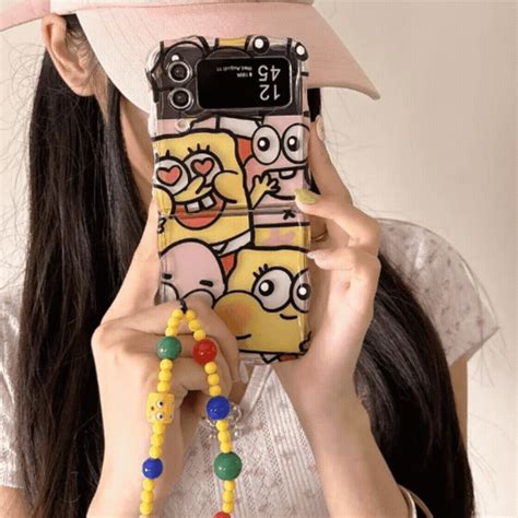 물결z플립케이스제트플립케이스 귀여운케이스 우정케이스 제트플립 지플립 생일선물 웨이브케이스 애니케이스 만화케이스 커플z플립4 Z플립5 Z플립6 스트랩 갤럭시 에이블리