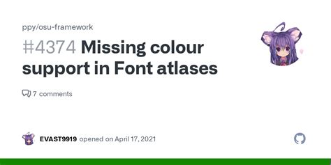 Missing Colour Support In Font Atlases · Issue 4374 · Ppyosu