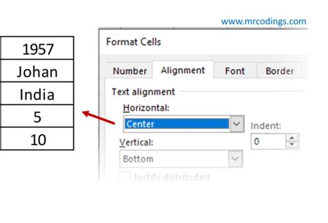 MS EXCEL Advanced Horizontal And Vertical Alignment Setting Justify Alignment In Excel