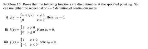 Solved Problem 10 ﻿prove That The Following Functions Are