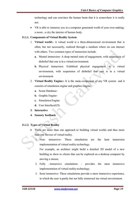 Cgr Unit 1 Basics Of Computer Graphicspdf Computing Technology And Computing