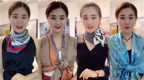 스카프 예쁘게 매는법 직사각형스카프 매는법 8스타일 스카프 연출법 16b Youtube