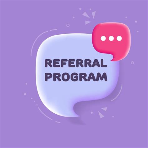 Premium Vector Referral Program Flat Purple Referral Program Banner
