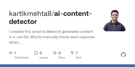 GitHub Kartikmehta Ai Content Detector I Created This Script To Detect AI Generated Content