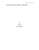 Cover Page For Mla Style Essay