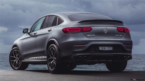 Mercedes Amg Glc 43 Suv Silver Behind Hd Wallpaper Download
