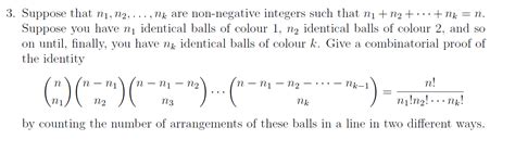 Solved Suppose That N1n2nk Are Non Negative Integers