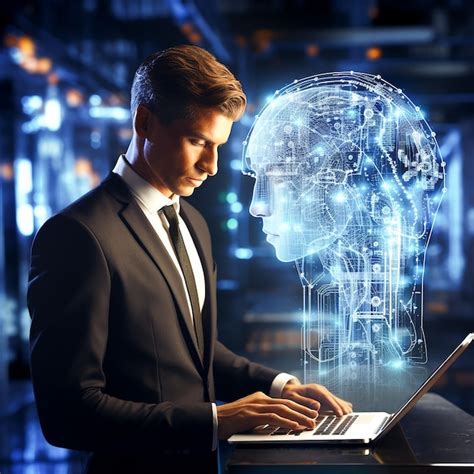 Premium Photo Automation Data Analytic With Robot And Digital Visualization For Big Data