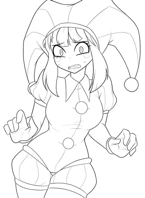 Tekenen Pomni Gratis Kleurplaat Kinderen Kleurplaat