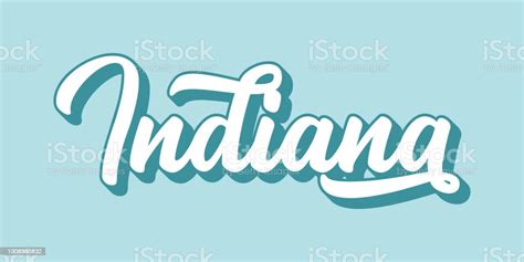 손으로 인디애나 텍스트를 스케치 포스터 스티커 전단지 헤더 카드 의류 착용을위한 3d 빈티지 복고풍 글자 개념에 대한 스톡 벡터 아트 및 기타 이미지 Istock