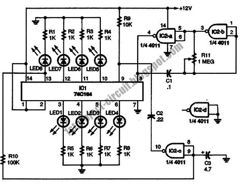 Project Circuit Design Car Led Light Sequencer Circuit