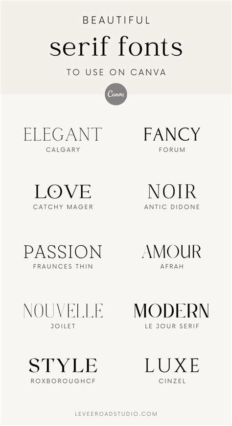 Unlock Your Creativity With Best Serif Fonts Typography Font Love