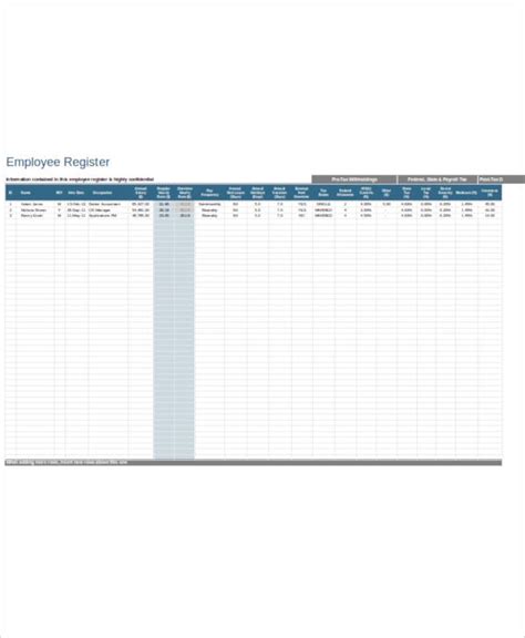 Payroll Templates PDF Docs Xlsx