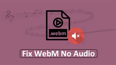 How To Fix A Webm File Without Audio Problem Effectively
