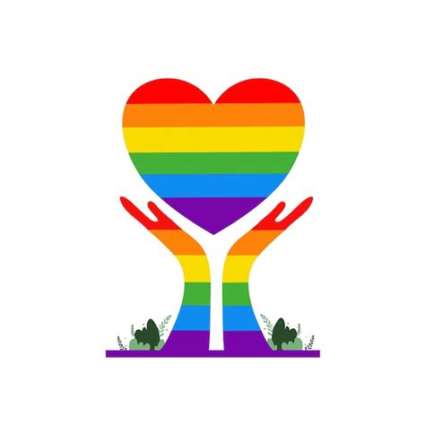 Premium Vector Vector Lgbt Banner For Happy Lgbt Pride Day Vector Pride Month Rainbow Heart