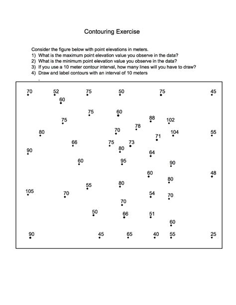 Solved Contouring Exercise Consider The Figure Below With