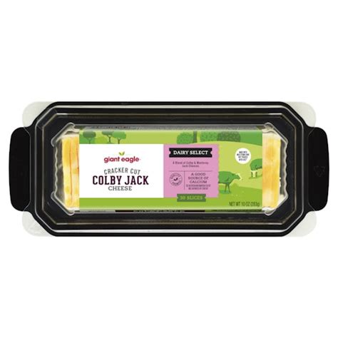 Giant Eagle Cheese Colby Jack Cracker Cut Fig App