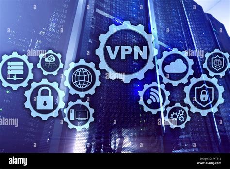 Secure Vpn Connection Virtual Private Network Or Internet Security