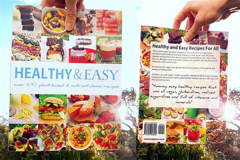 Healthy And Easy Recipe Book Nest And Glow