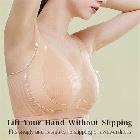 Veimia Seamless Comfortable Supportive Wireless Bra Fixed Cup Lift Up