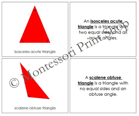 Types Of Triangles Book Montessori Elementary Geometry Made By Teachers