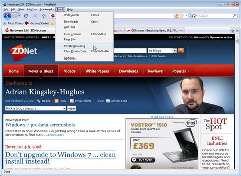 Porn Mode For Firefox 3 1 TechRepublic