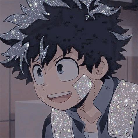 Deku Aesthetic Pfp Glitter Anime Aesthetic Academia Hero Mha Boy Pfps