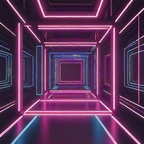 Abstract Light Rectangle Effect Ai Generated Premium Ai Generated Image