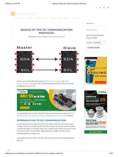 Basics Of The I2c Communication Protocol Pdf