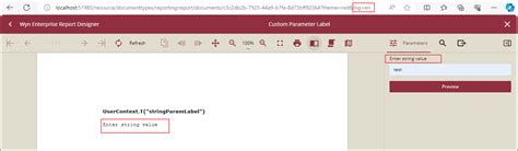Create Custom Parameters View Wyn Documentation