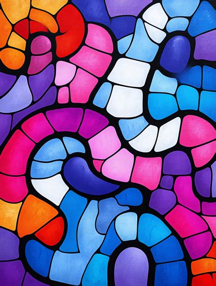 Free Download Abstract Colorful Mosaic Pattern Background