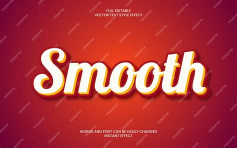 Premium Vector Smooth Text Effect