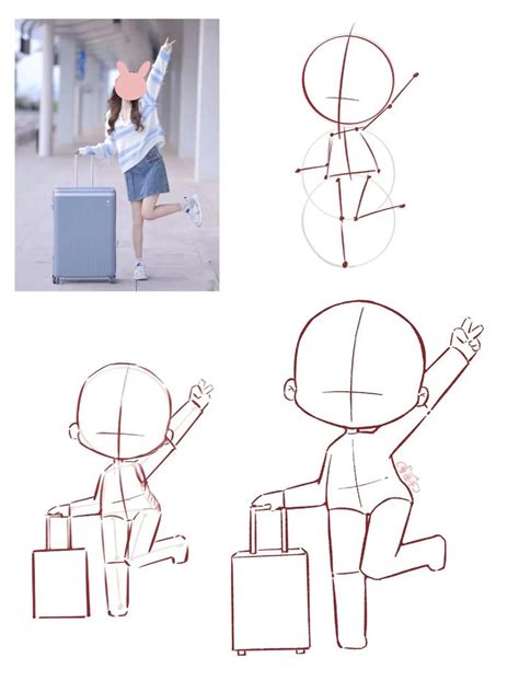 卡通画教程简笔画小人怎么画（漂亮19张） 简笔画图片大全