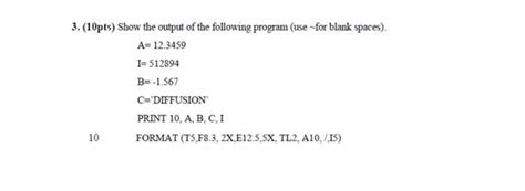 Solved 3 10pts Show The Output Of The Following Program