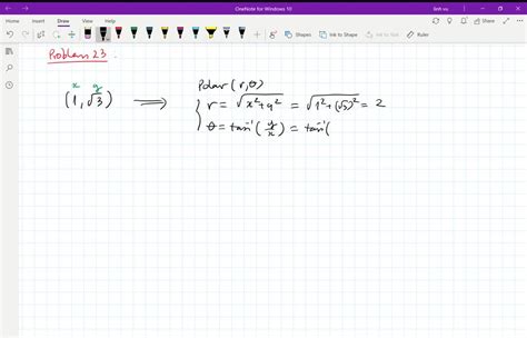 Solved Express The Following Cartesian Coordinates In Polar Coordinates In At Least Two