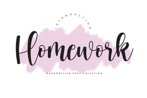 Homework Font By CREATIVEWHITE Creative Fabrica Popular Fonts