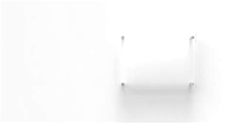 빈 A4 투명 유리 사무실 기업 사이니지 플레이트 모의 업 브랜딩 로고 투명 아크릴 광고 간판 모형 전면 보기 3d 렌더링 3차원 형태에 대한 스톡 사진 및 기타 이미지