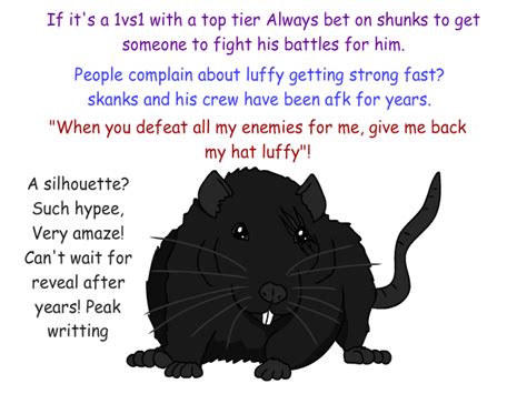 Shanks Sucks And Is A Fraud Rat Evolution Slander R Piratefolk