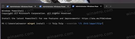 Install A Winget App With Custom Arguments And Command Line Switches