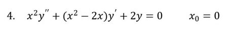 Solved Solve The Following Diferential Equations For The