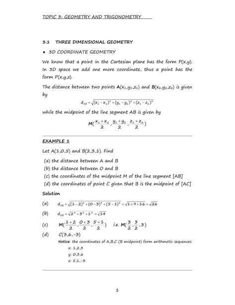 Geometry And Trigonometry Mathematics Analysis And Approaches Higher Level Ib Thinkswap