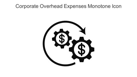 Corporate Overhead Expenses Monotone Icon In Powerpoint Pptx Png And Editable Eps Format Ppt