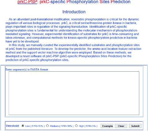 Prediction Page Of Prkc Psp Predictor Download Scientific Diagram