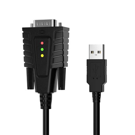 Drivergenius Usb232a B Usb To Serial Rs232 Db9 9 Pin Adapter With 3 X Leds Win And Mac M M