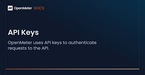 Api Keys Openmeter Api Keys Openmeter