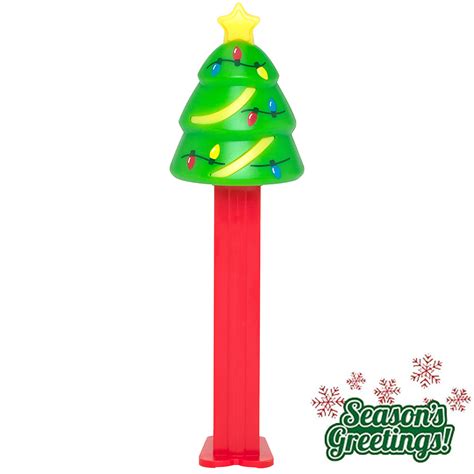 Christmas Tree Red Stem Pez Dispenser And Candy Christmas Pez Official Online Store Pez Candy