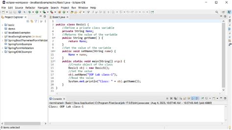 Basic Object Oriented Programming Using Java Fahmidasclassroom